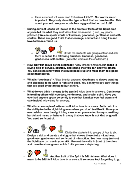 More Fruit – Kindness, Goodness, Gentleness, Faith, Self-Control ...