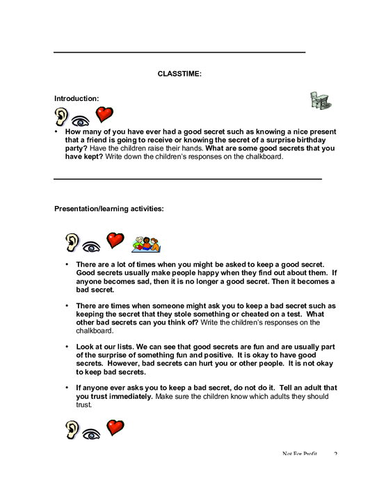 Good Secrets vs. Bad Secrets | ForChildren